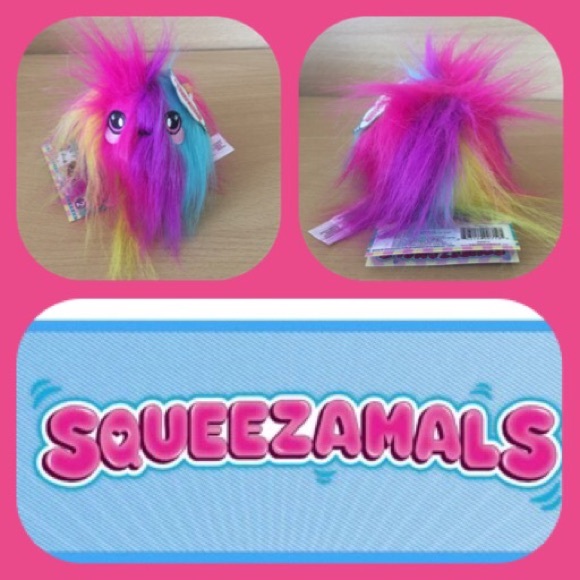 Squeezamals | Toys | Nwt Scented Fluffy Fur Ball Neon Squeezamals ...